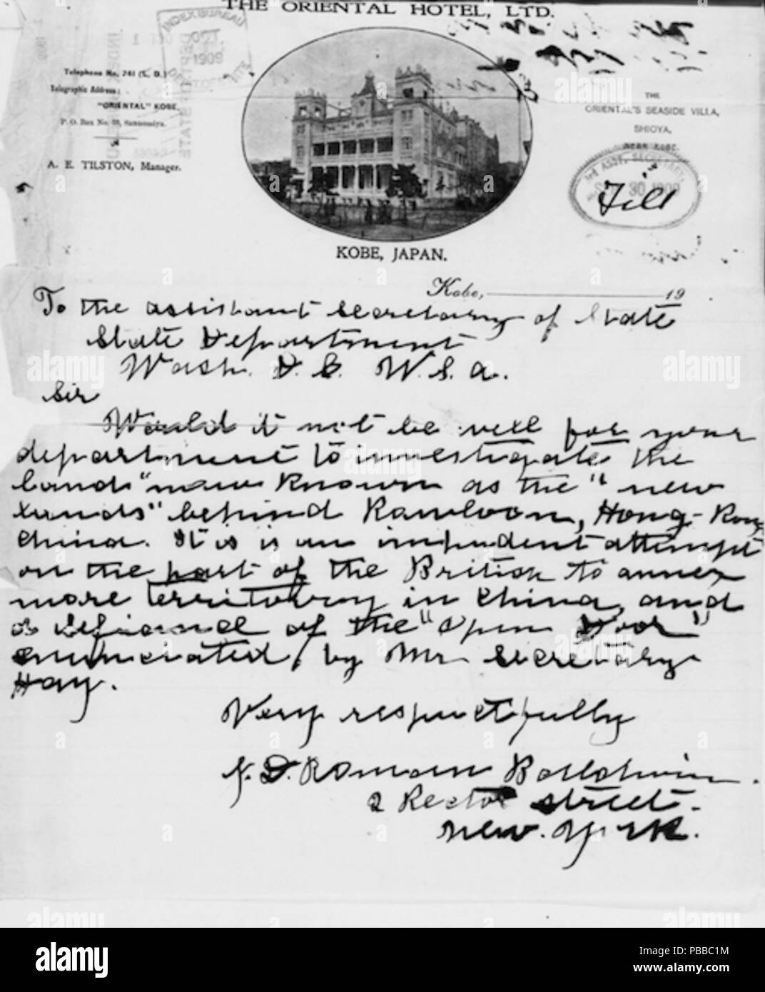 Hotel notepaper hi-res stock photography and images - Alamy