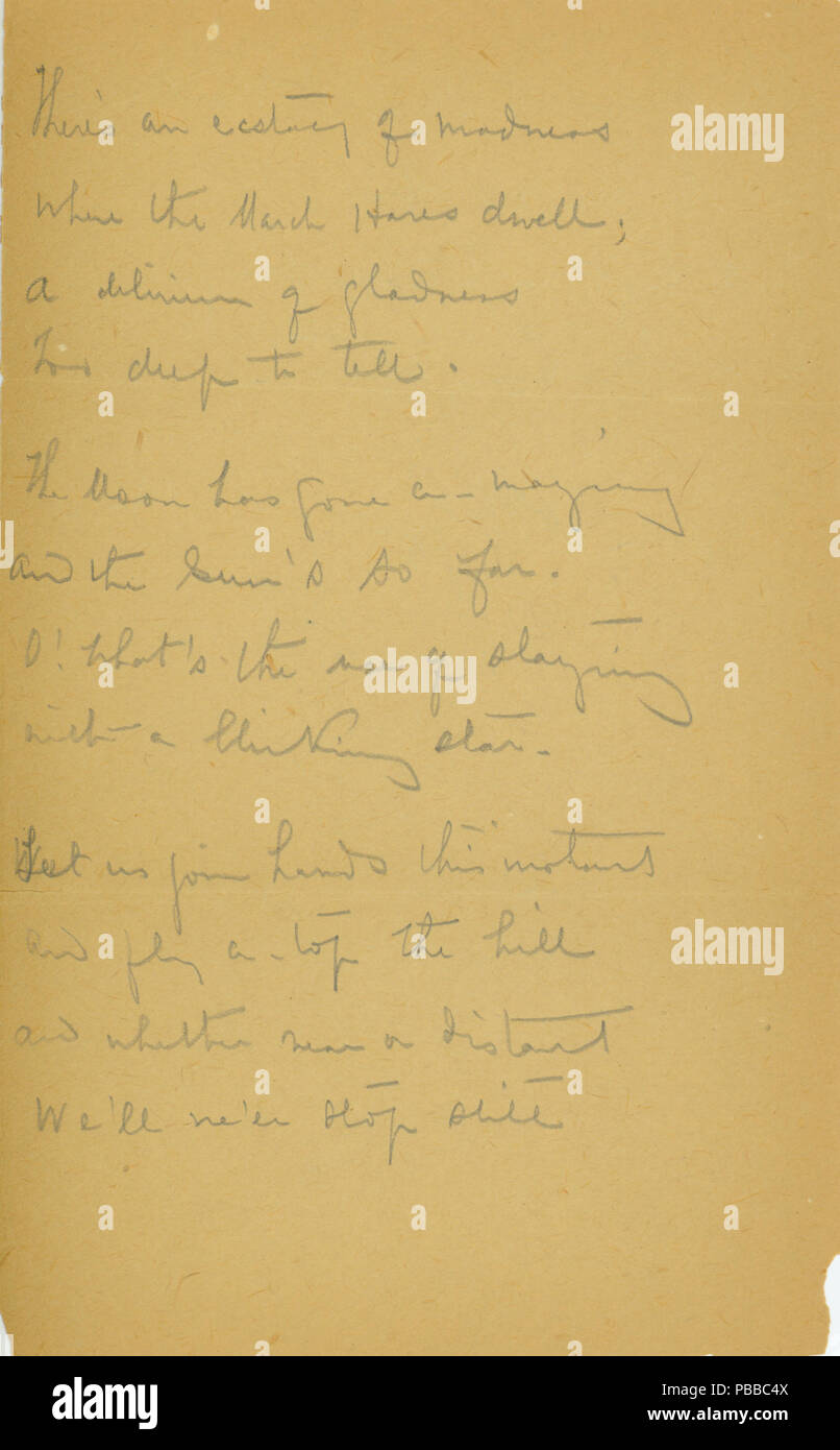 Poem document hi-res stock photography and images - Alamy