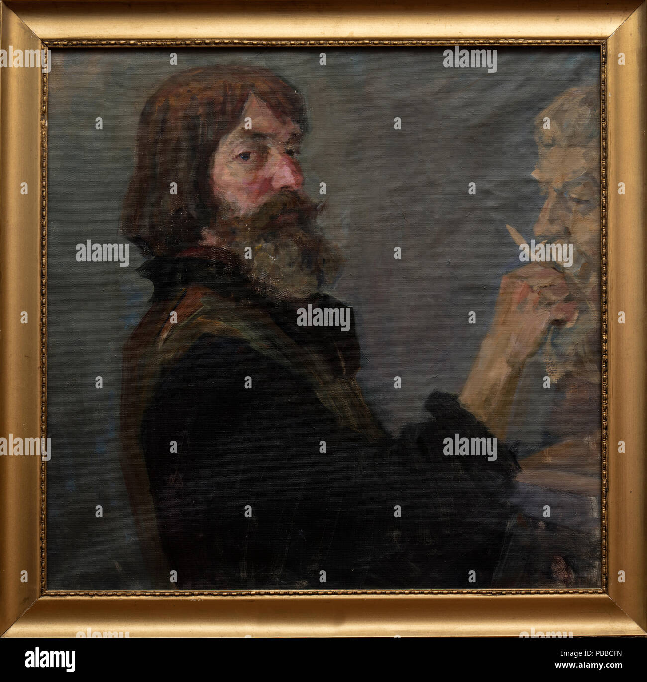 oil painting, portrait, handmade Stock Photo - Alamy