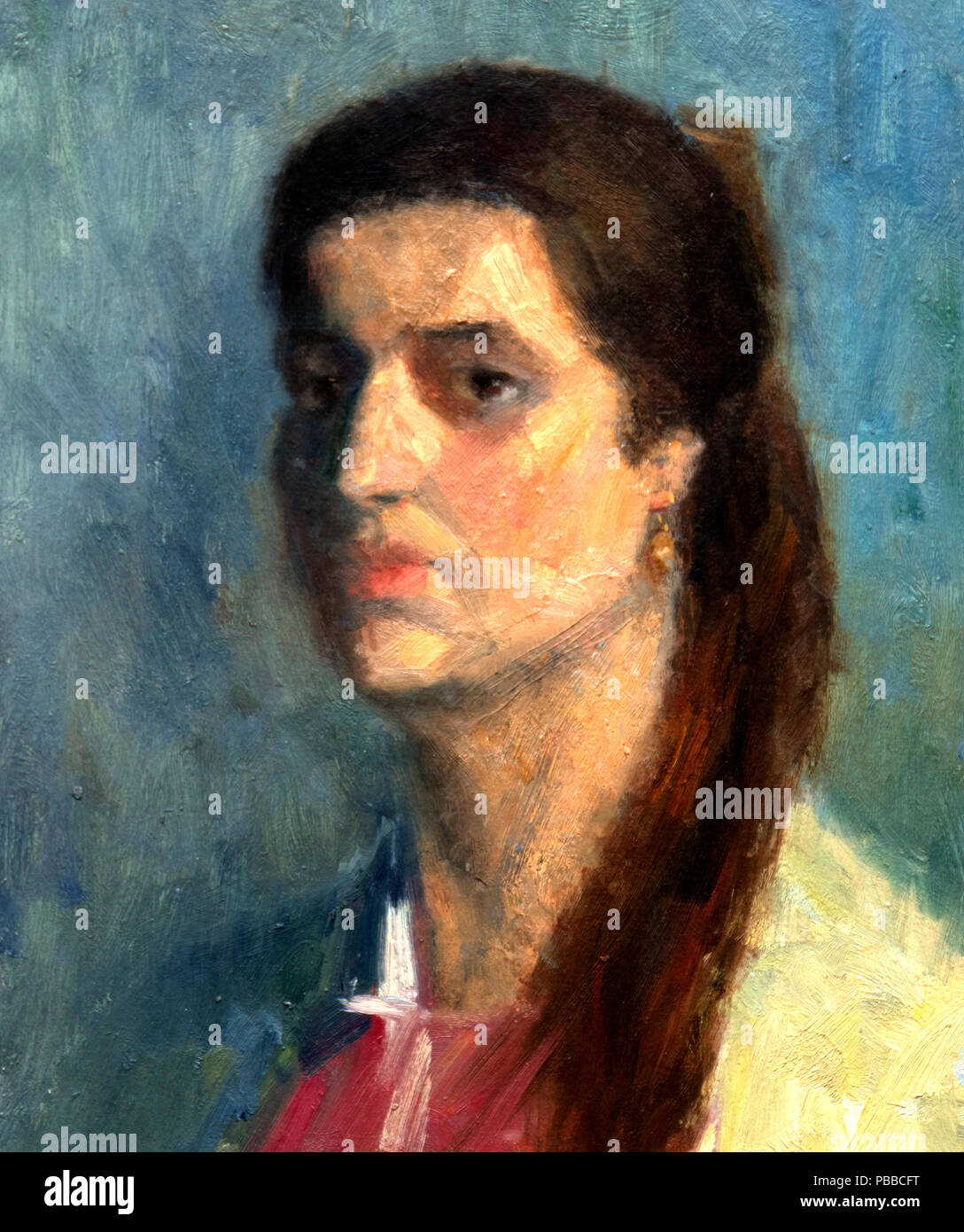 oil painting, portrait, handmade Stock Photo - Alamy
