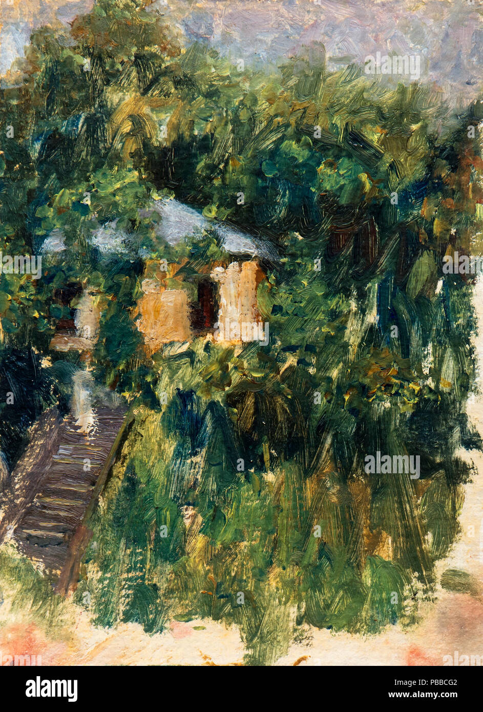 landscape, oil painting, hand made Stock Photo - Alamy