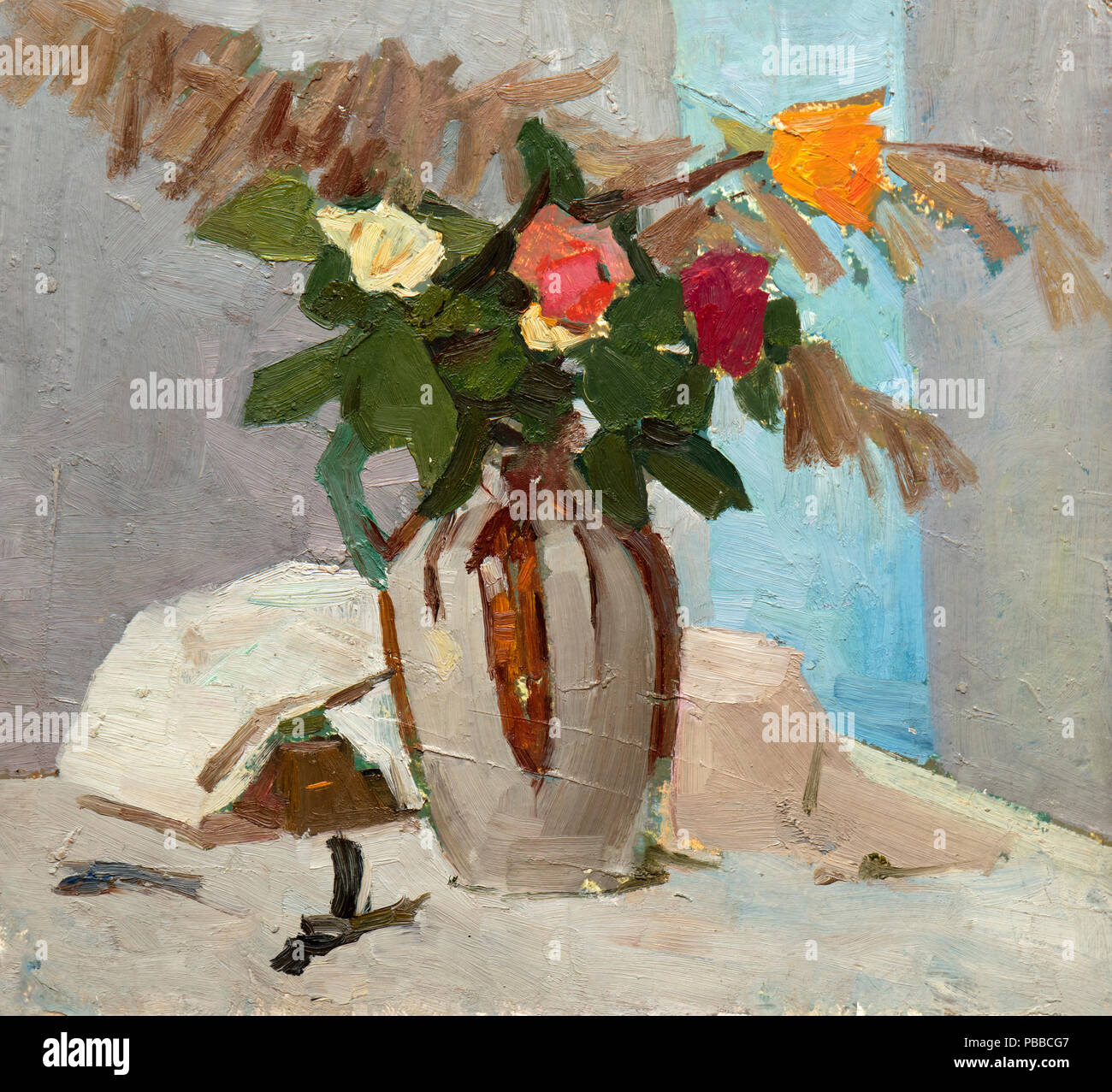 oil painting, still life Stock Photo - Alamy