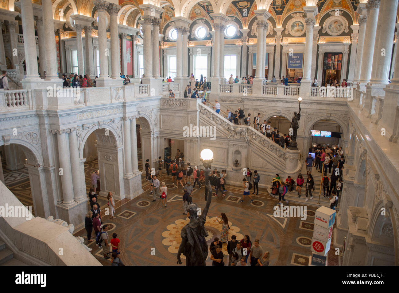 In the Great Hall of the Thomas Jefferson Building of the Library of ...