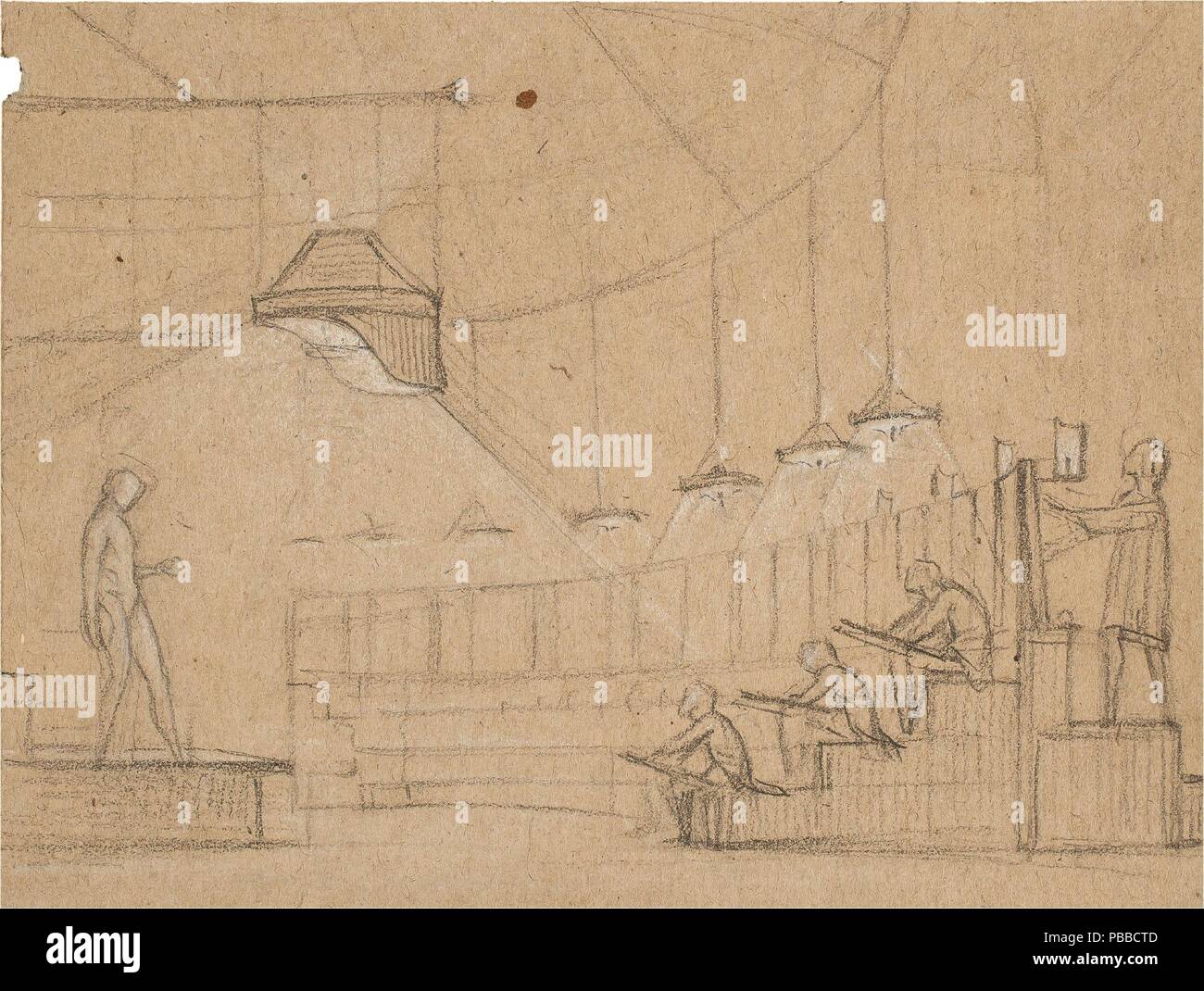 José de Madrazo y Agudo / 'The life drawing class, sketch of its ...