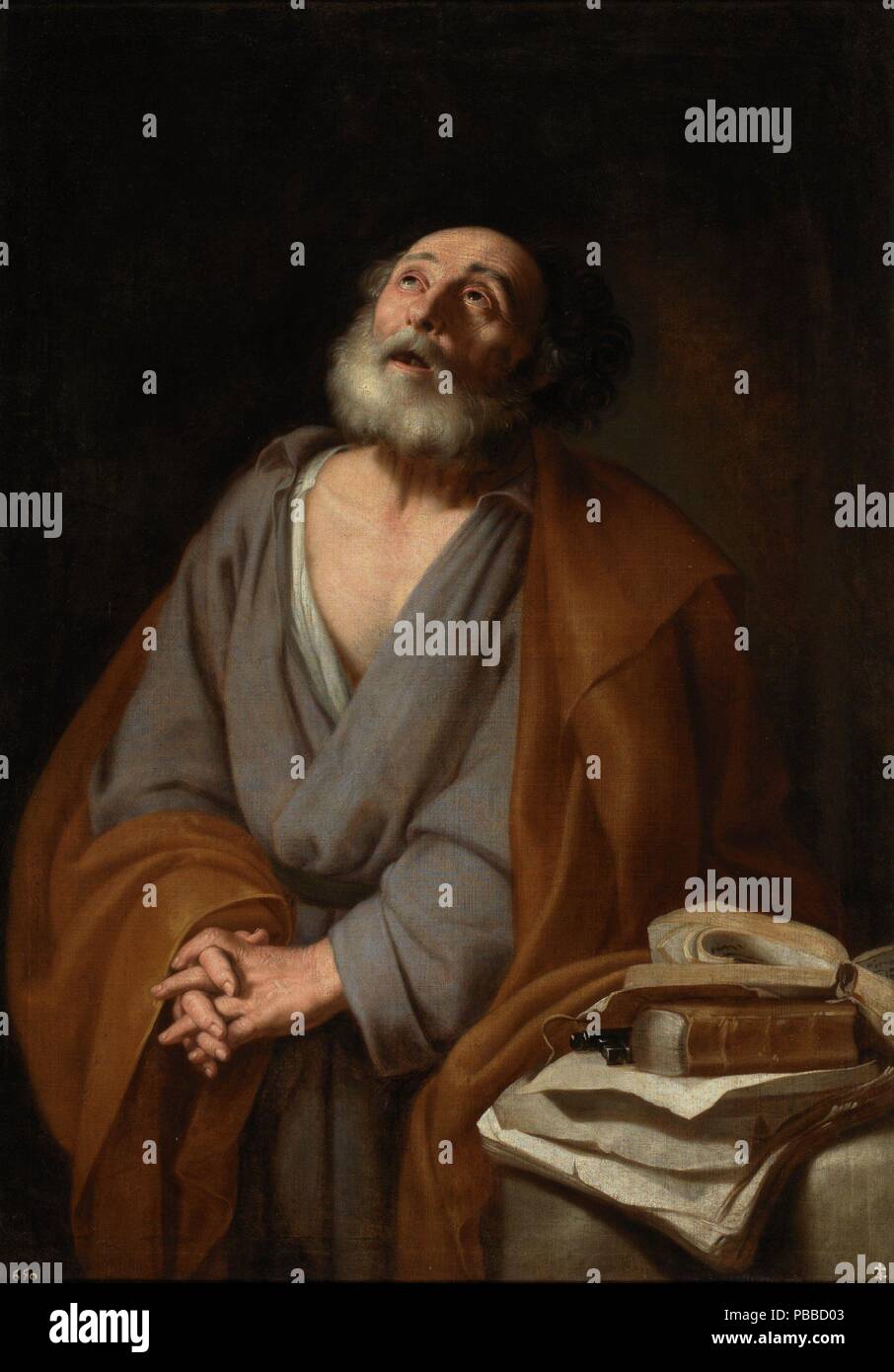 Anonymous / 'Saint Peter weeping'. XVII century. Oil on canvas. Museum ...