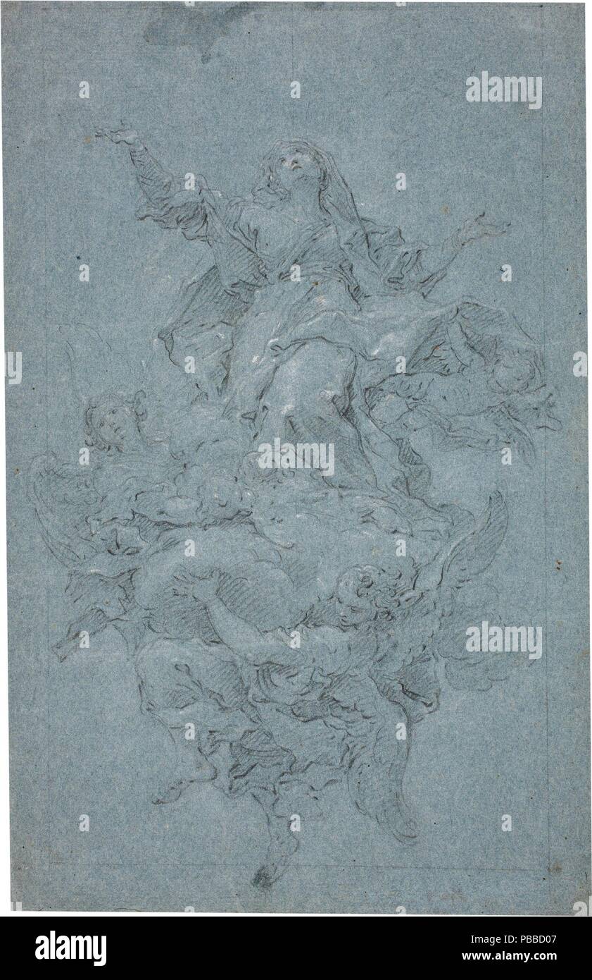 Anonymous / 'The Assumption of the Virgin'. Mid-XVIIIcentury. White ...
