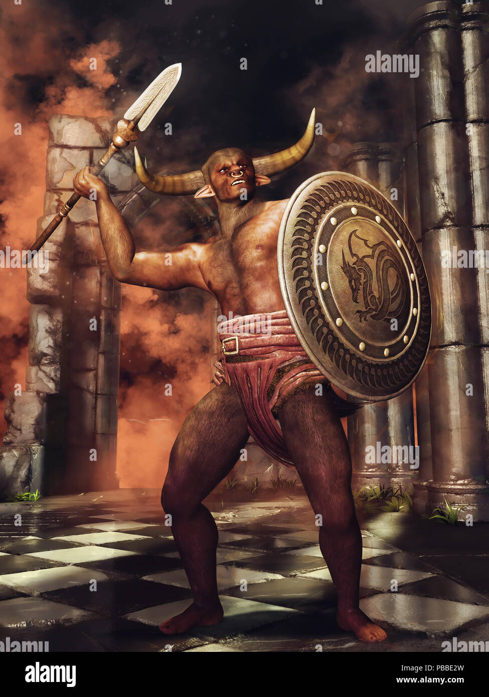 Minotaur hi-res stock photography and images - Alamy