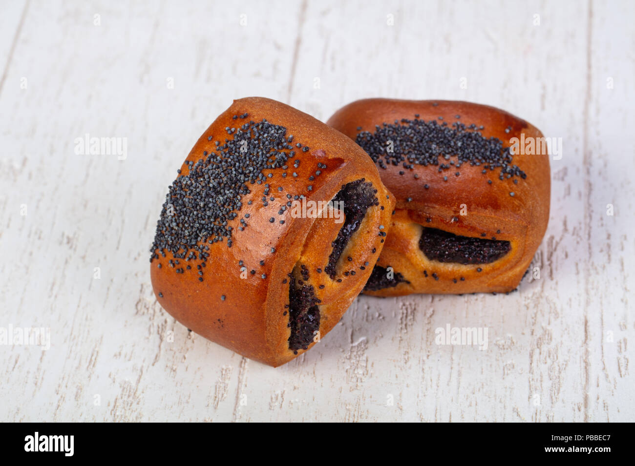 Sweet tastu bun with jam Stock Photo - Alamy