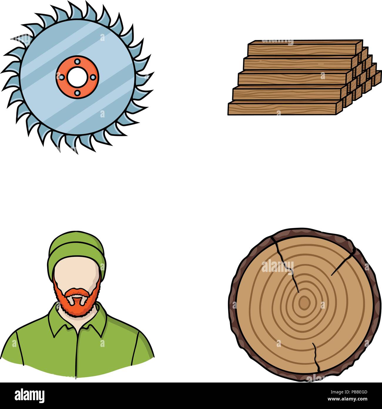 A sawmill Stock Vector Images - Alamy