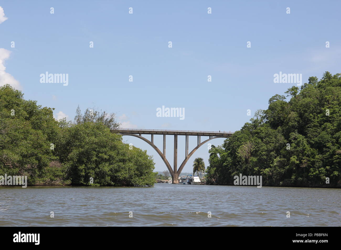 Concrete bridge structure over wide hi-res stock photography and images ...