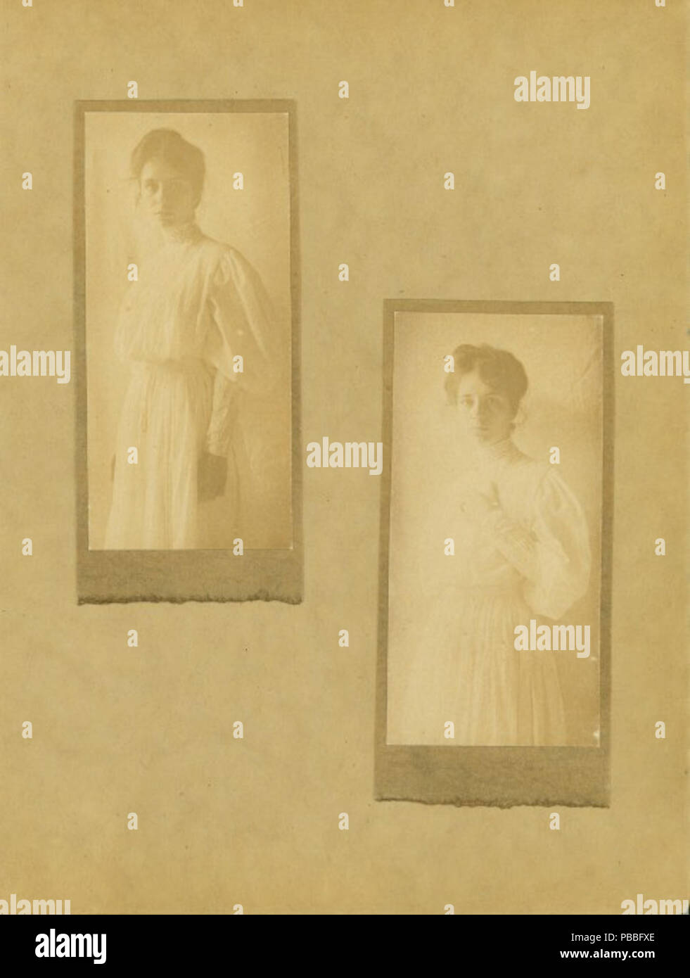 Two historical portrait photographs hi-res stock photography and images ...