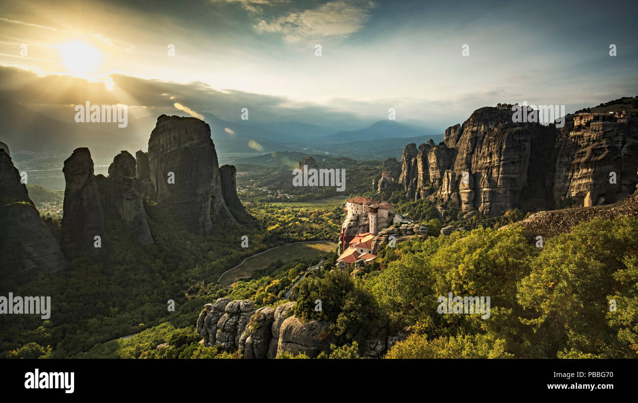 Meteora churches hi-res stock photography and images - Alamy