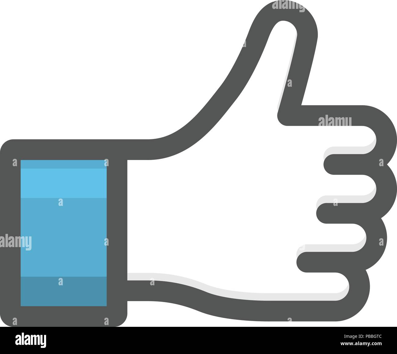 Like hand sign - thumb up gesture icon Stock Vector Image & Art - Alamy