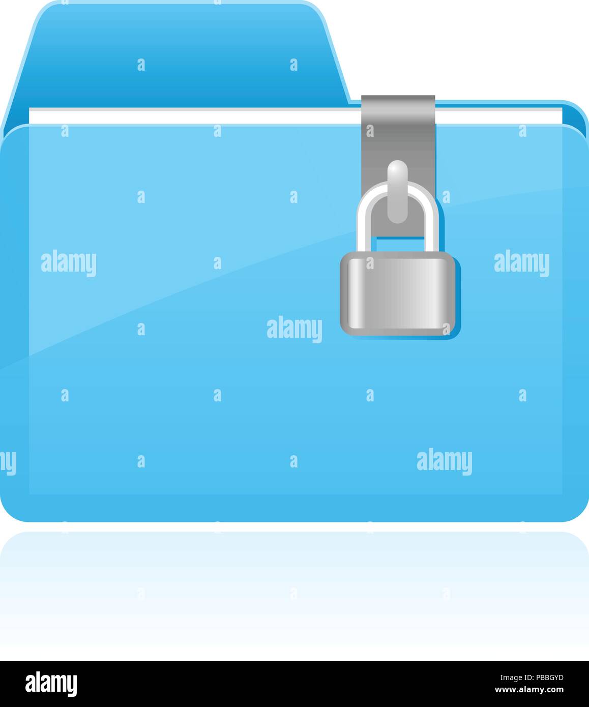 Private cyan folder with lock icon Stock Vector Image & Art - Alamy