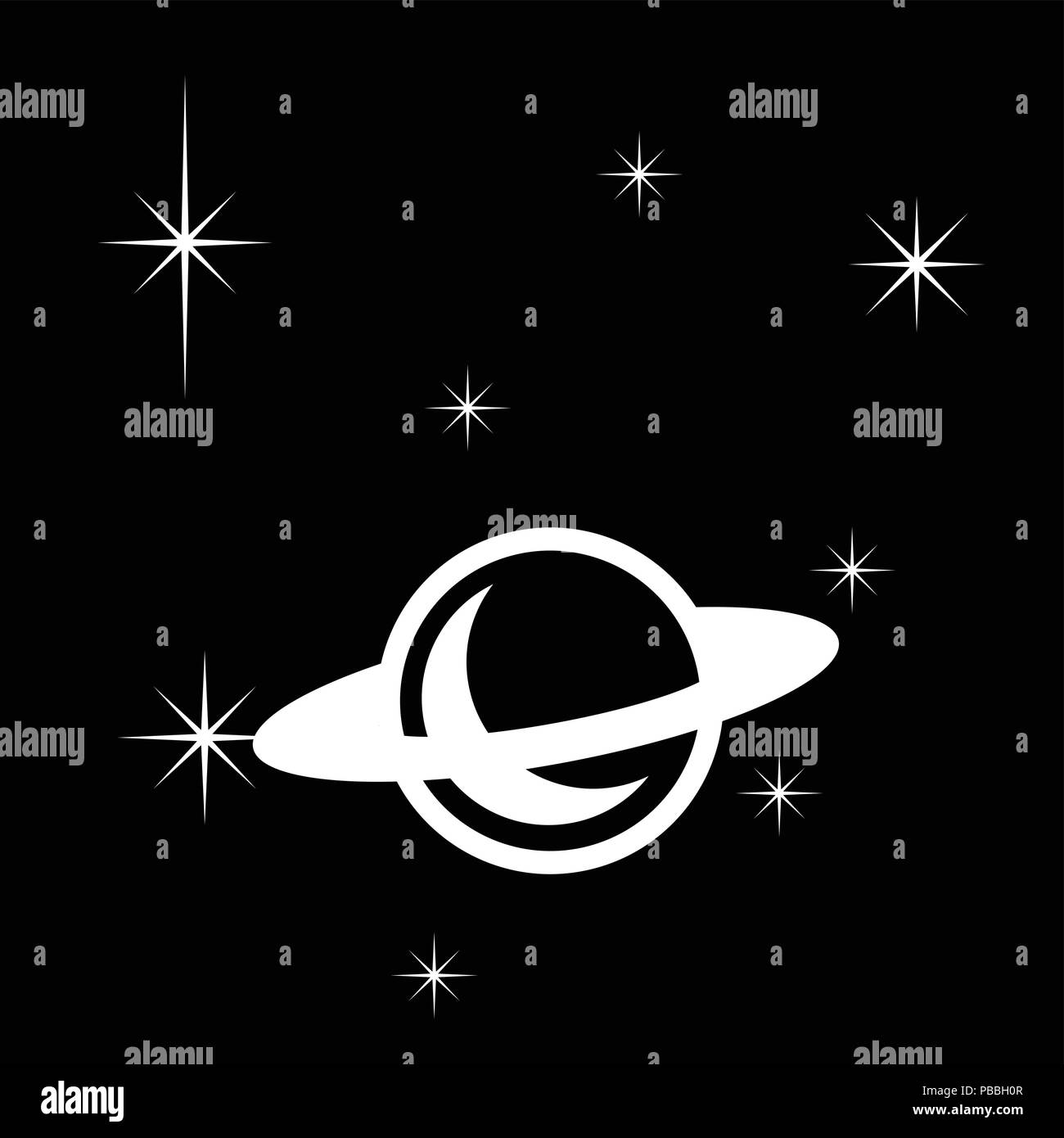 Space planet cosmos Black and White Stock Photos & Images - Alamy