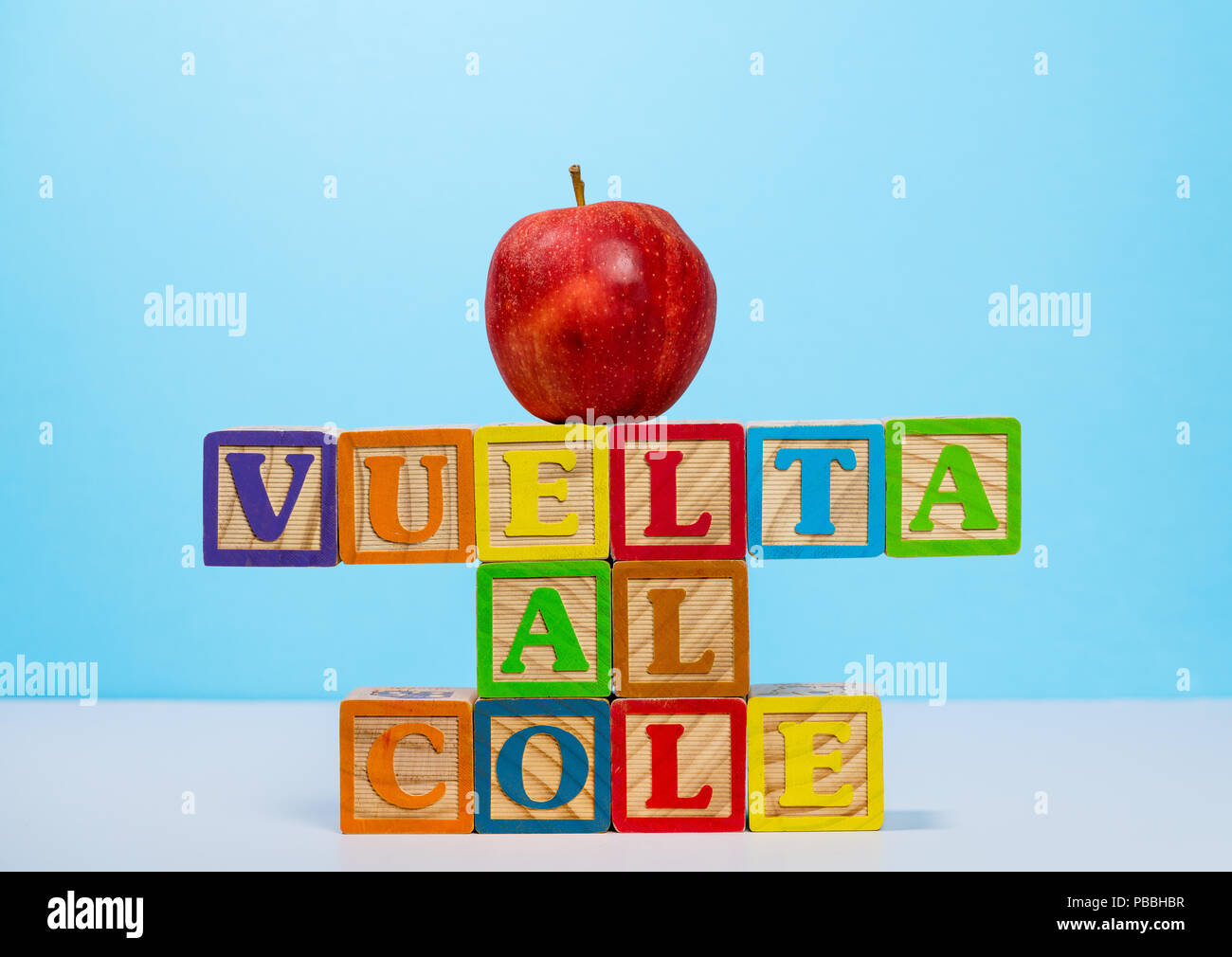 Apple abc blocks hi-res stock photography and images - Alamy