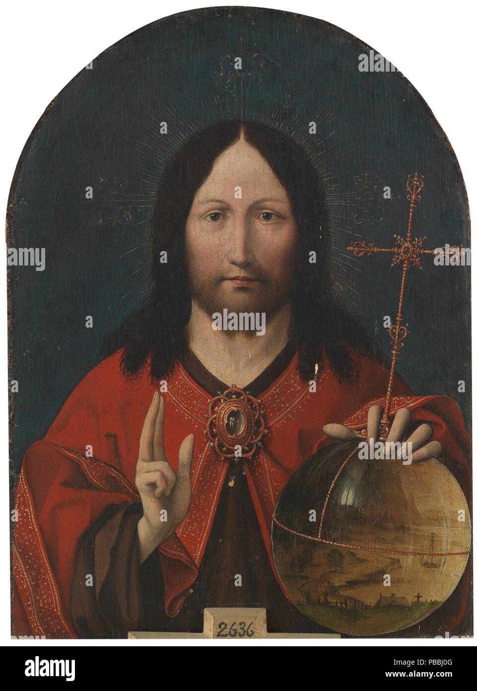 Anonymous / 'Christ the Saviour'. Ca. 1510. Oil on panel. Museum: Museo ...