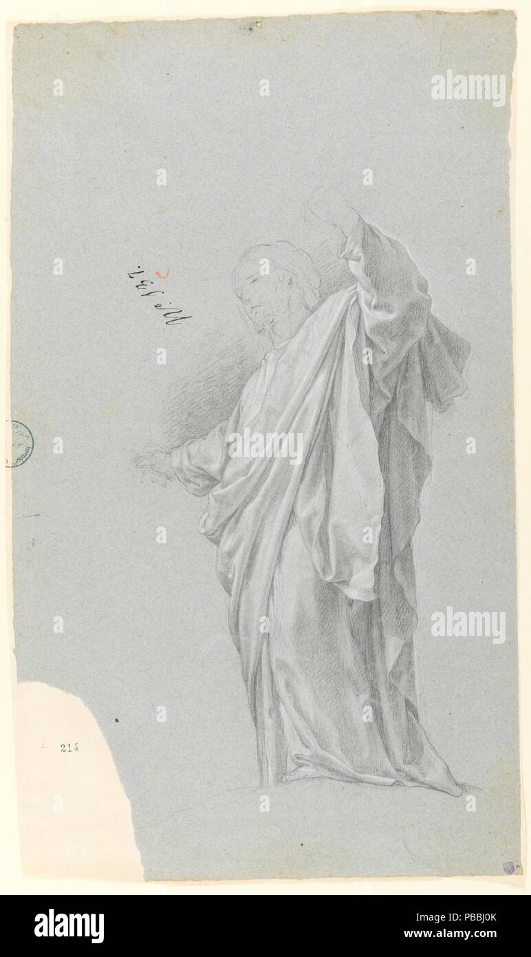 Francisco Bayeu y Subías / 'Christ'. 1771. White chalk, Black chalk on ...