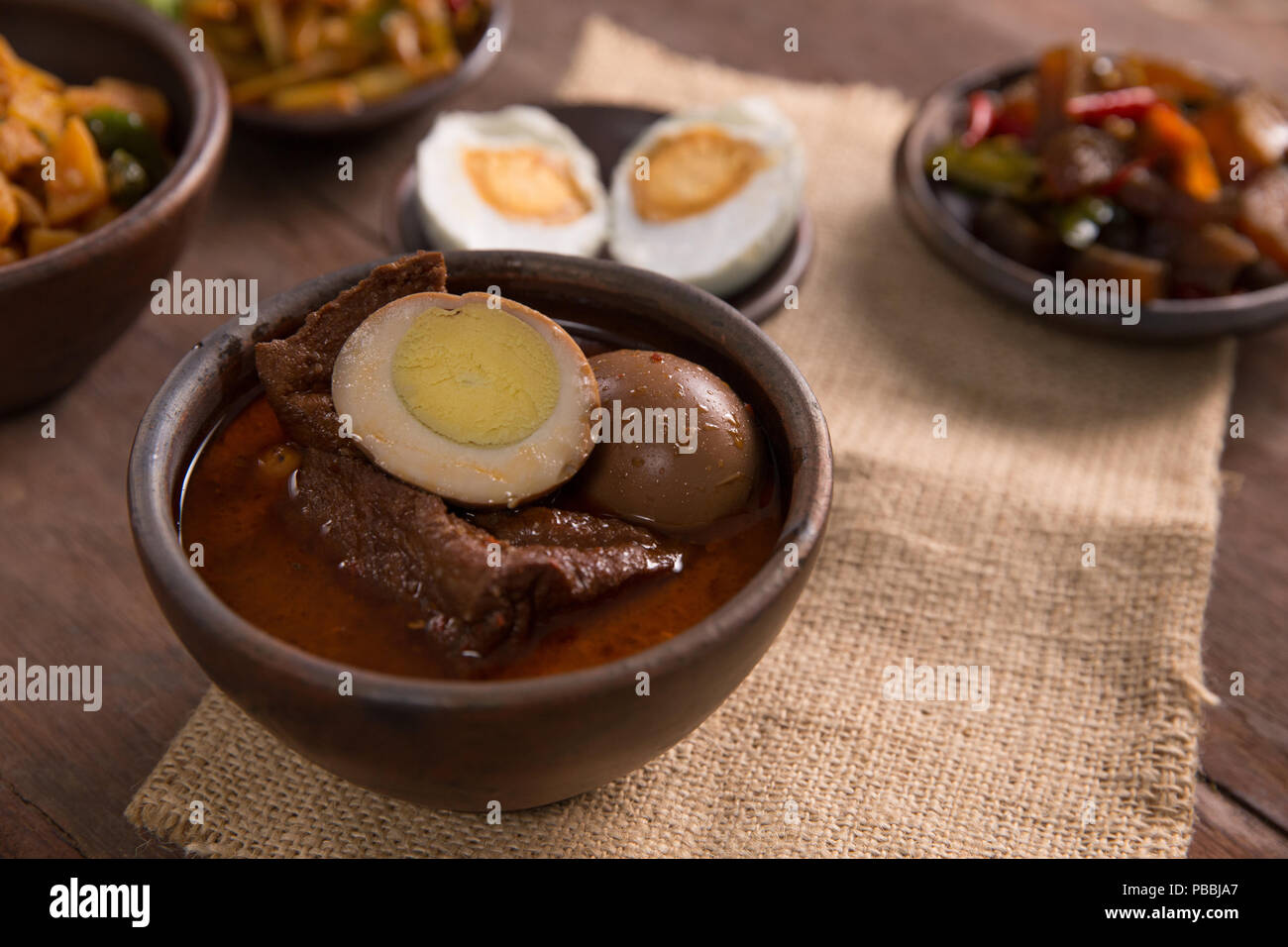 delicious traditional indonesian culinary brongkos Stock Photo - Alamy