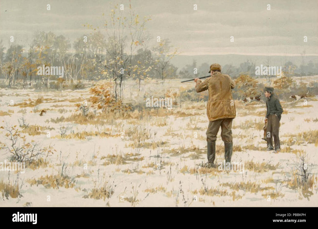 1241 Rabbit Shooting, by A B Frost from Shooting Pictures, by Scribner ...