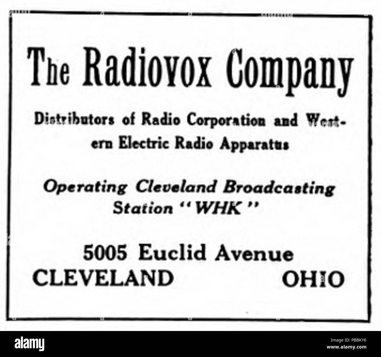 1922 Advertisement Black and White Stock Photos & Images - Alamy