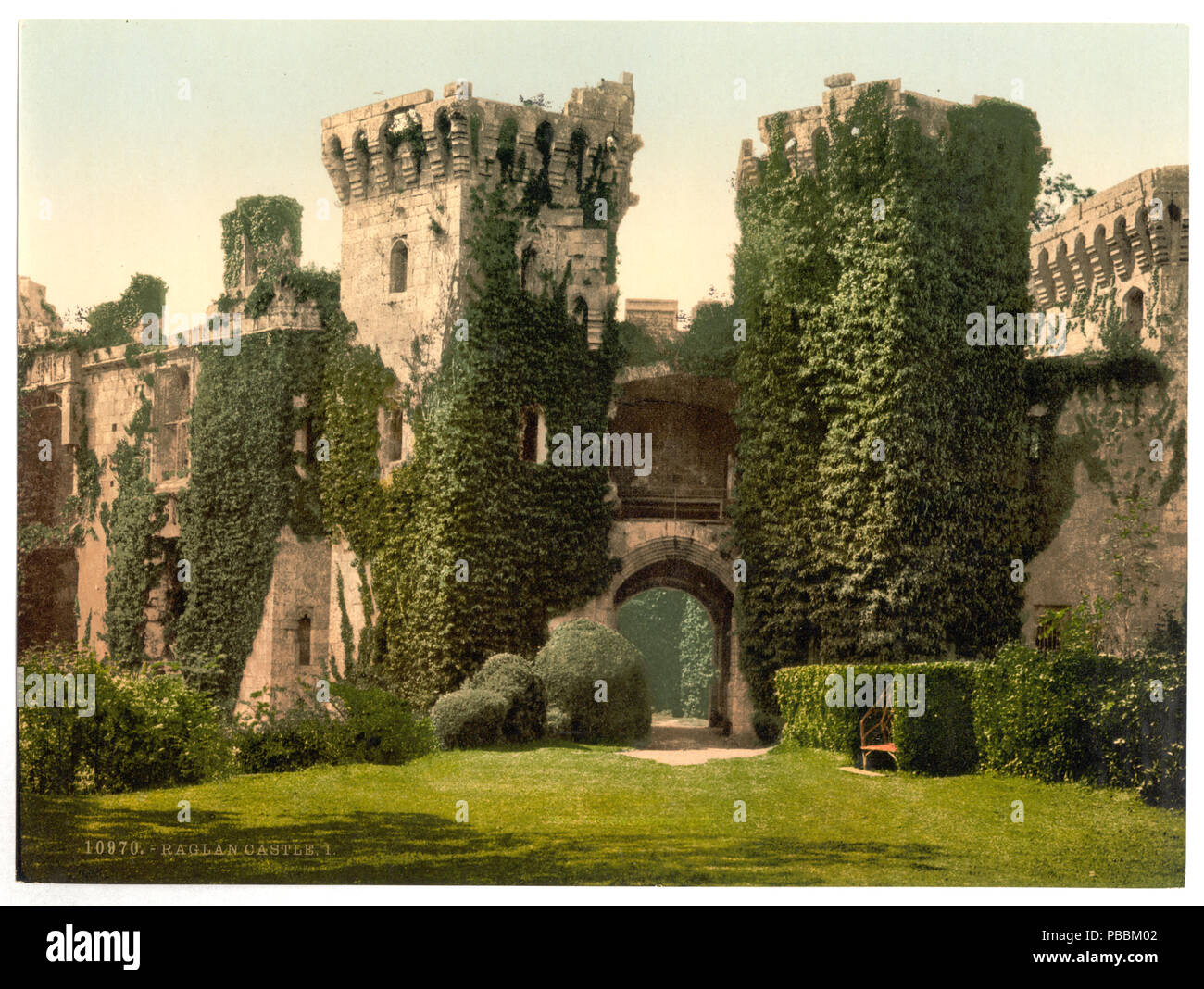 1242 Raglan Castle, I., Wales-LCCN2002708065 Stock Photo - Alamy