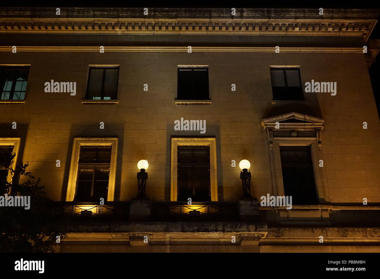 Government Building at Night Stock Photo - Alamy