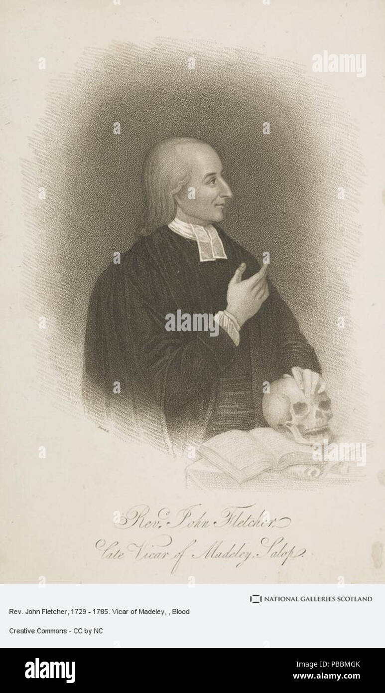 1257 Rev. John Fletcher 1729-1785 Blood Stock Photo - Alamy