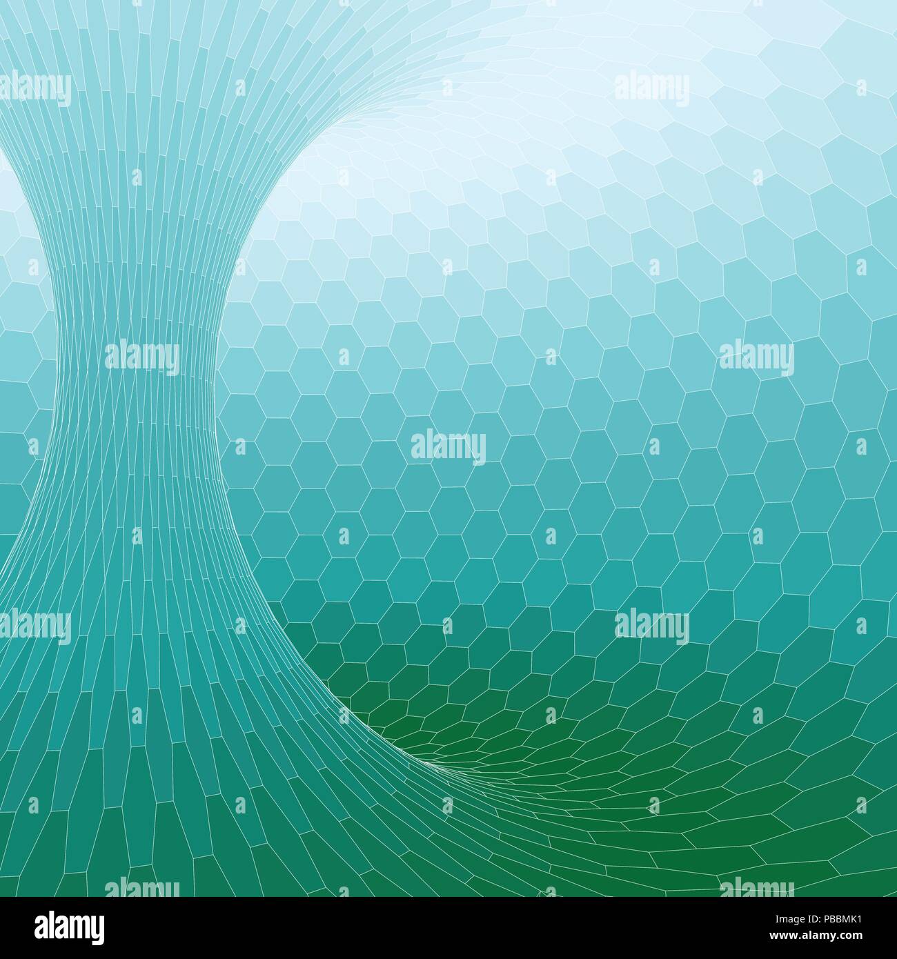 Wireframe Mesh Polygonal Element Torus With Connected Lines And Dots