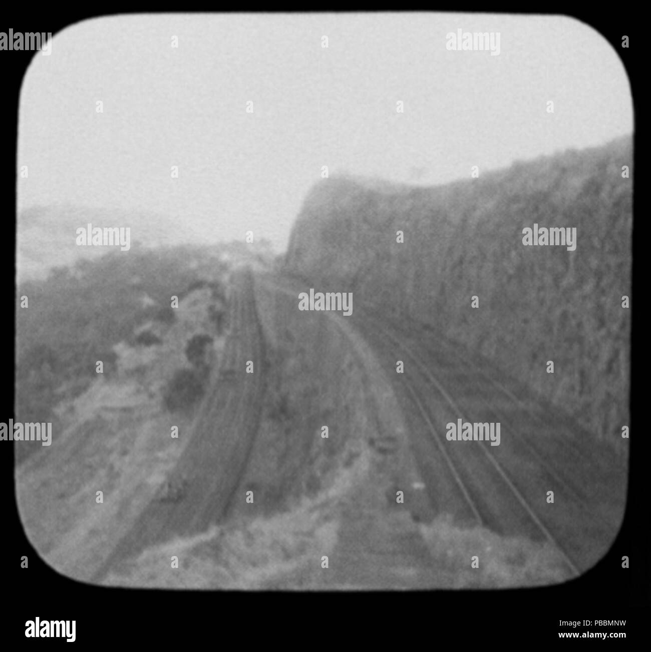 1258 Reversing station or switchback on the Bhor Ghat incline of the ...