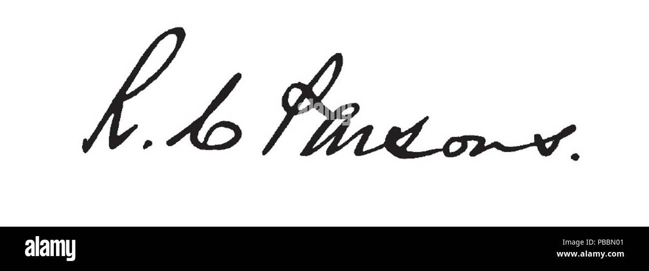 1260 Richard C. Parsons signature Stock Photo - Alamy