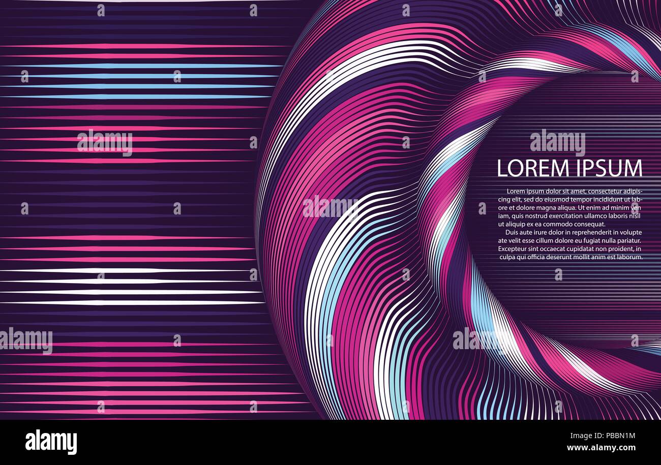 Abstract colorful string lines background . Vector Illustration Stock ...