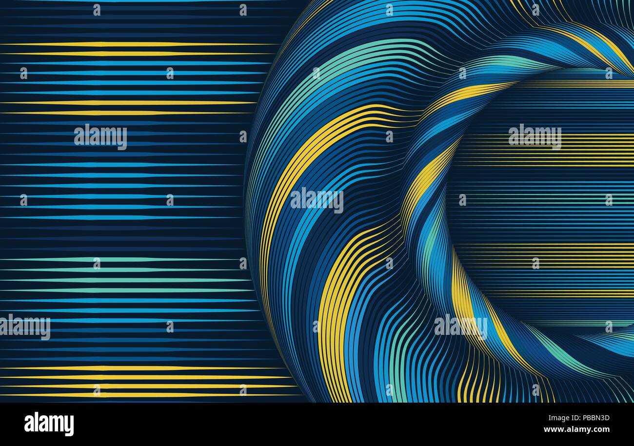 Abstract colorful string lines background . Vector Illustration Stock ...