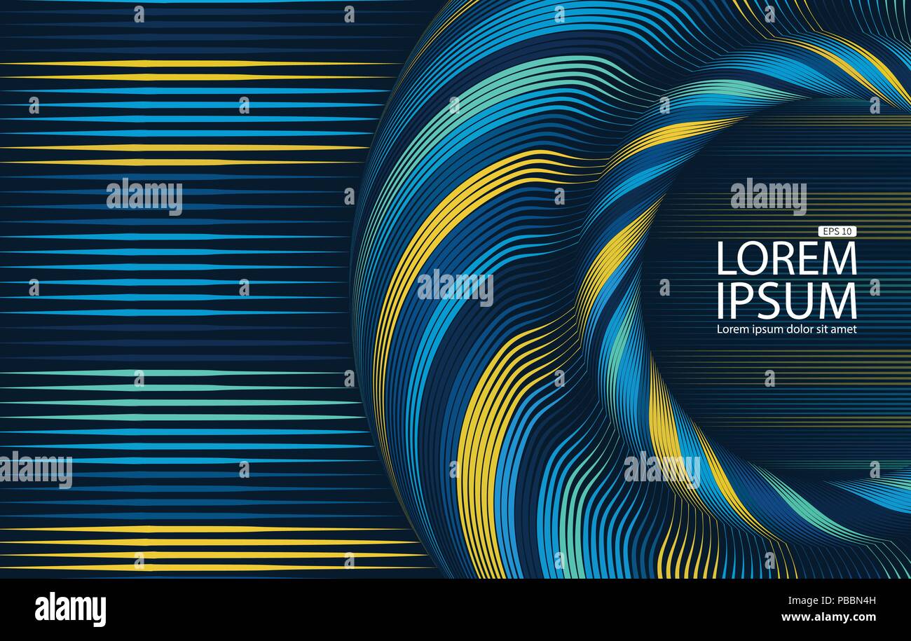 Abstract colorful string lines background . Vector Illustration Stock ...