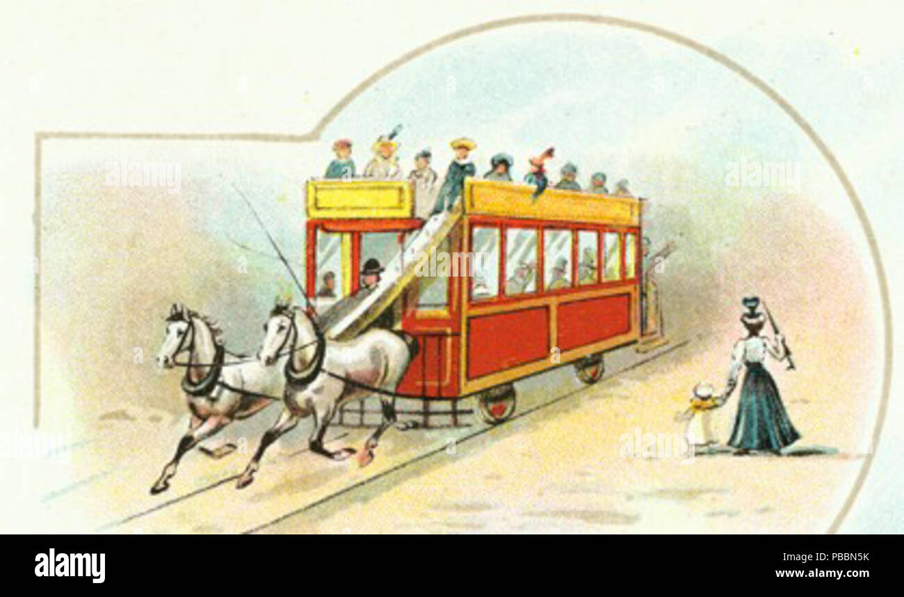 1261 Riding the Trolley Stock Photo - Alamy