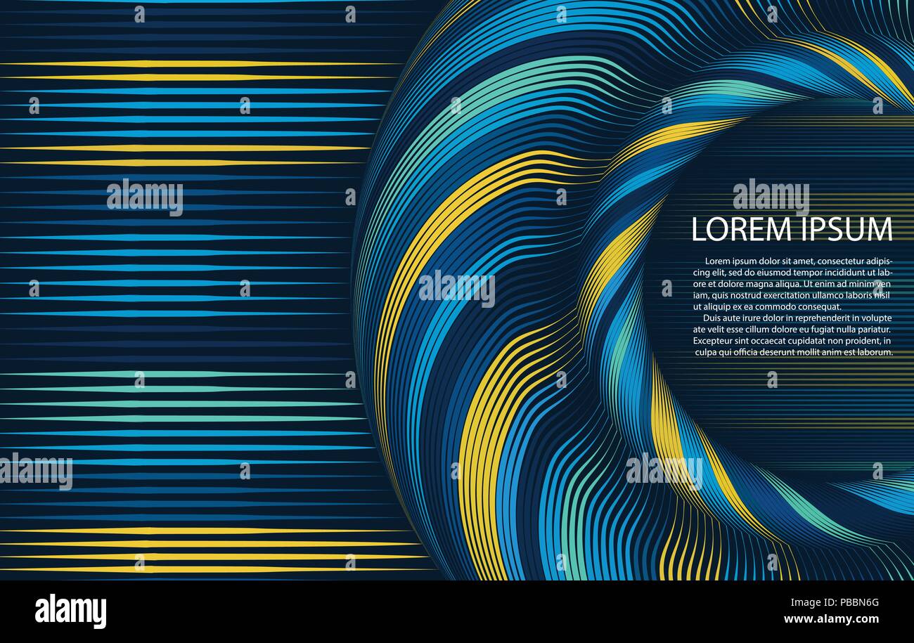 Abstract colorful string lines background . Vector Illustration Stock ...