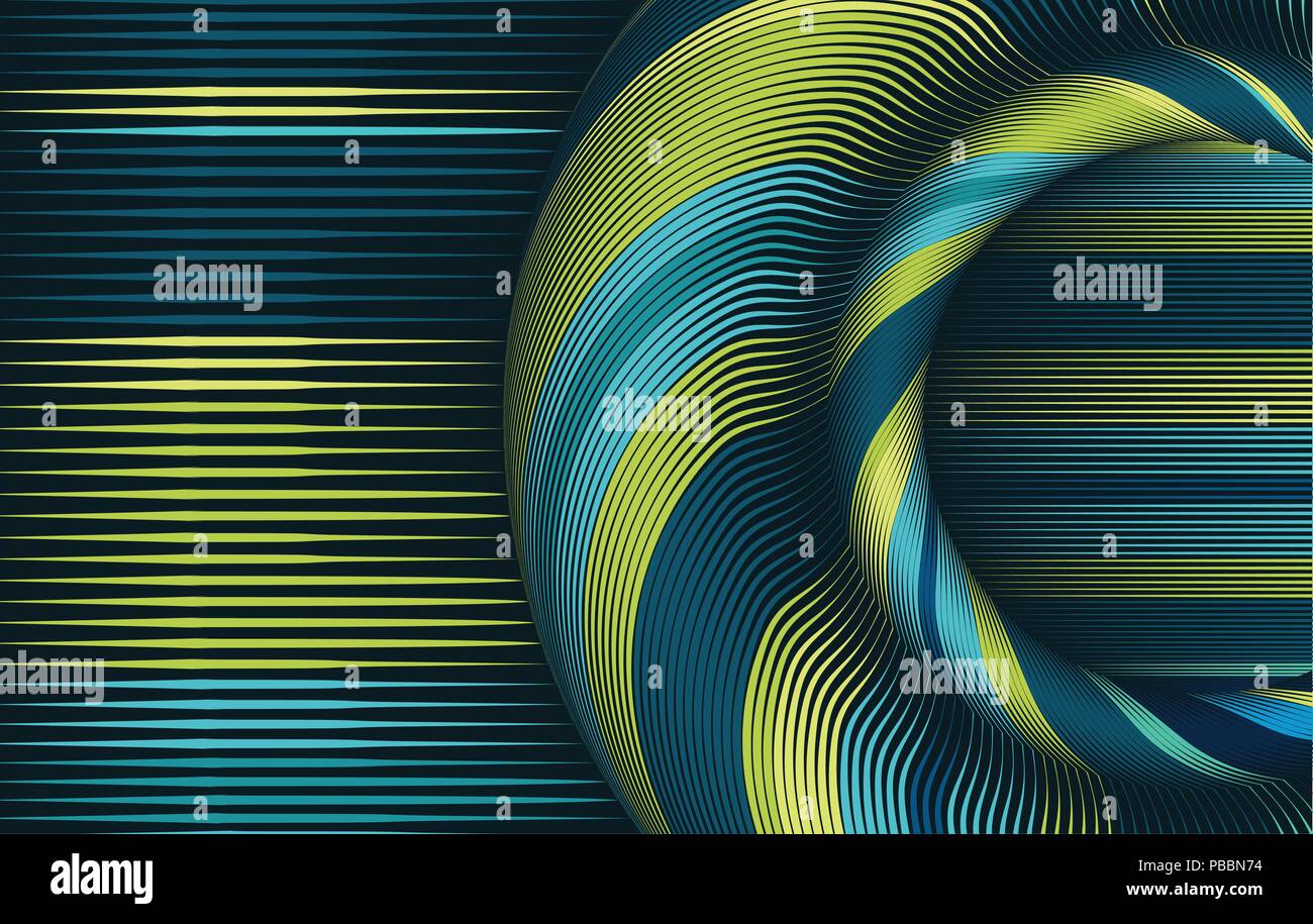 Abstract colorful string lines background . Vector Illustration Stock ...