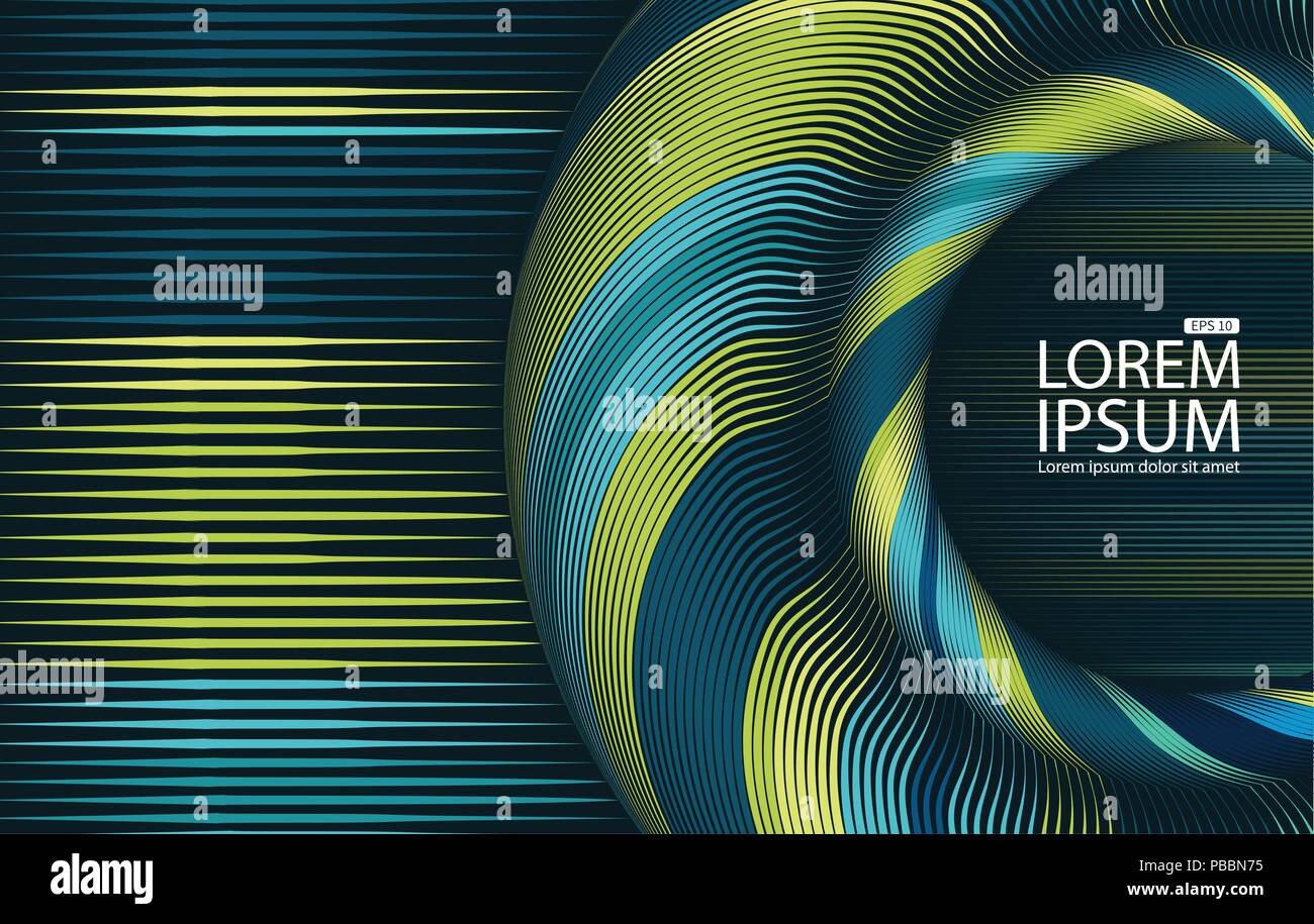 Abstract colorful string lines background . Vector Illustration Stock ...