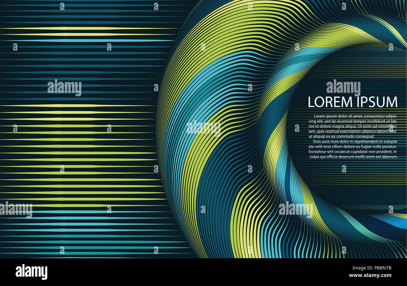 Abstract colorful string lines background . Vector Illustration Stock ...