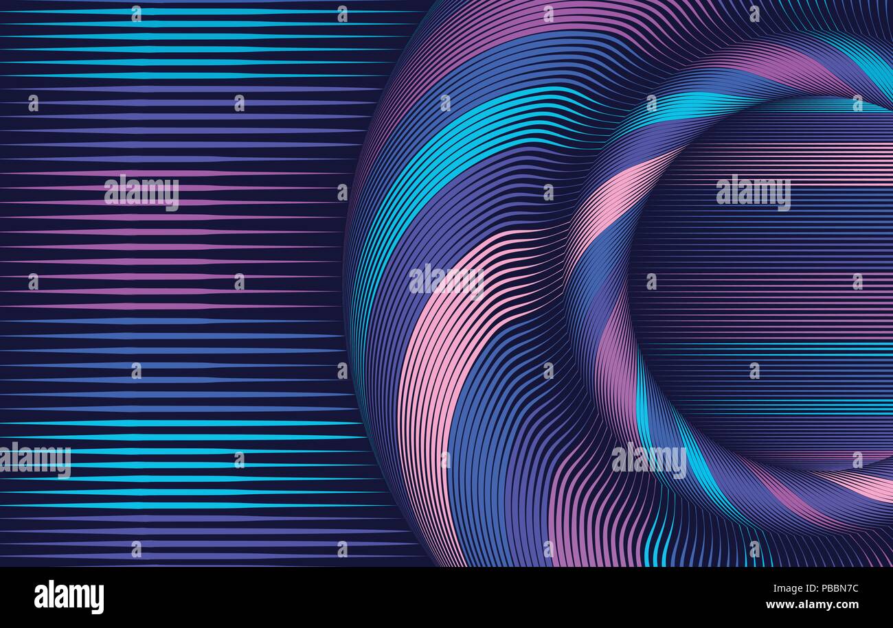 Abstract colorful string lines background . Vector Illustration Stock ...