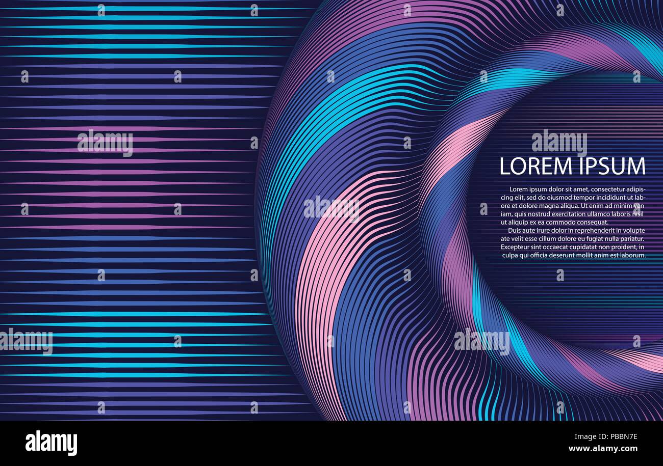 Abstract colorful string lines background . Vector Illustration Stock ...