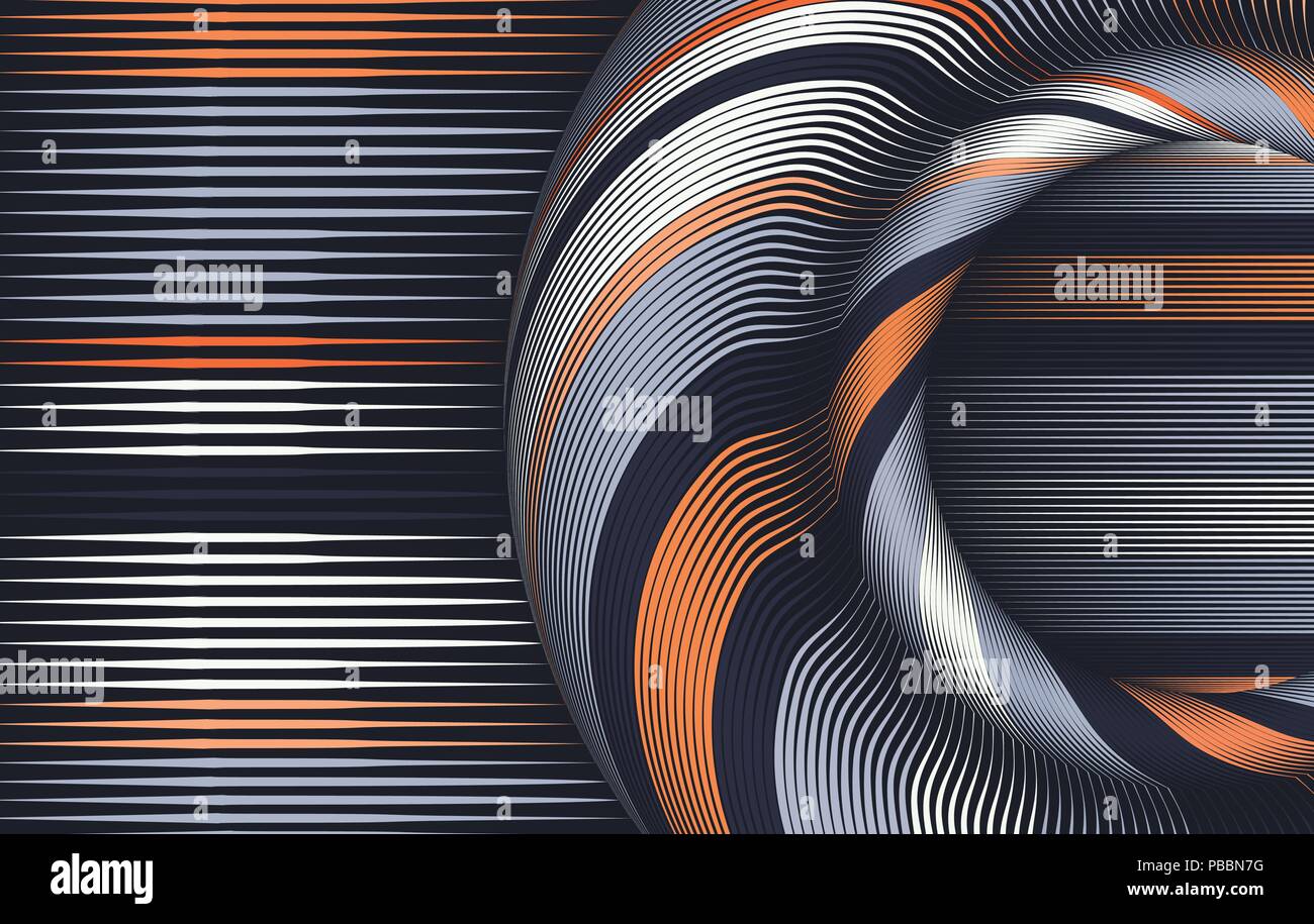 Abstract colorful string lines background . Vector Illustration Stock ...