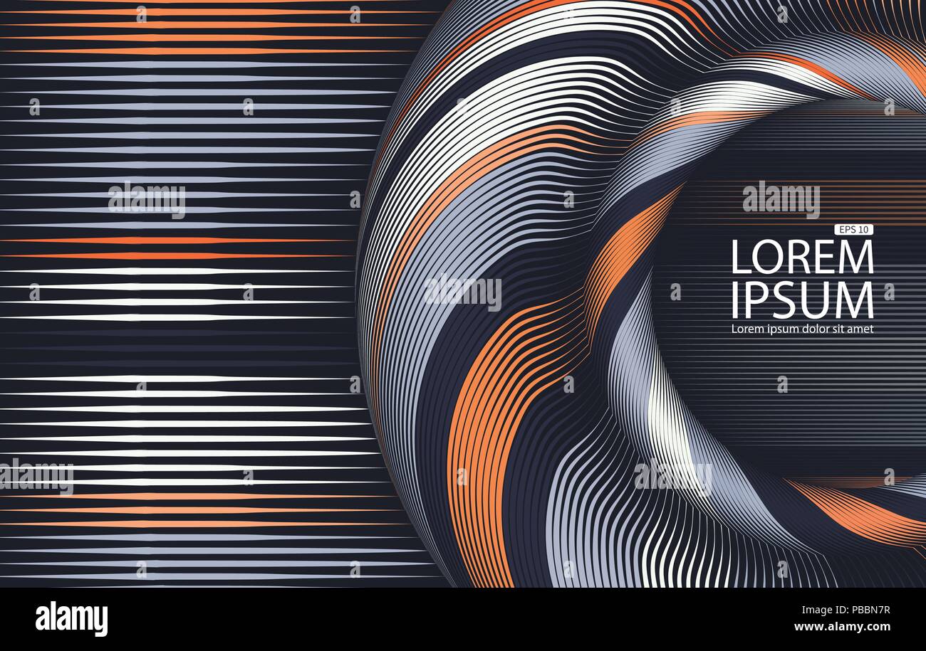 Abstract colorful string lines background . Vector Illustration Stock ...