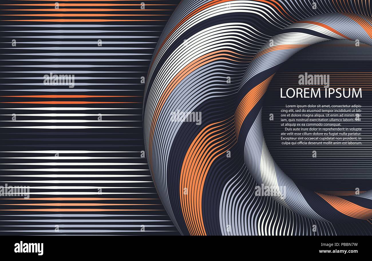 Abstract colorful string lines background . Vector Illustration Stock ...