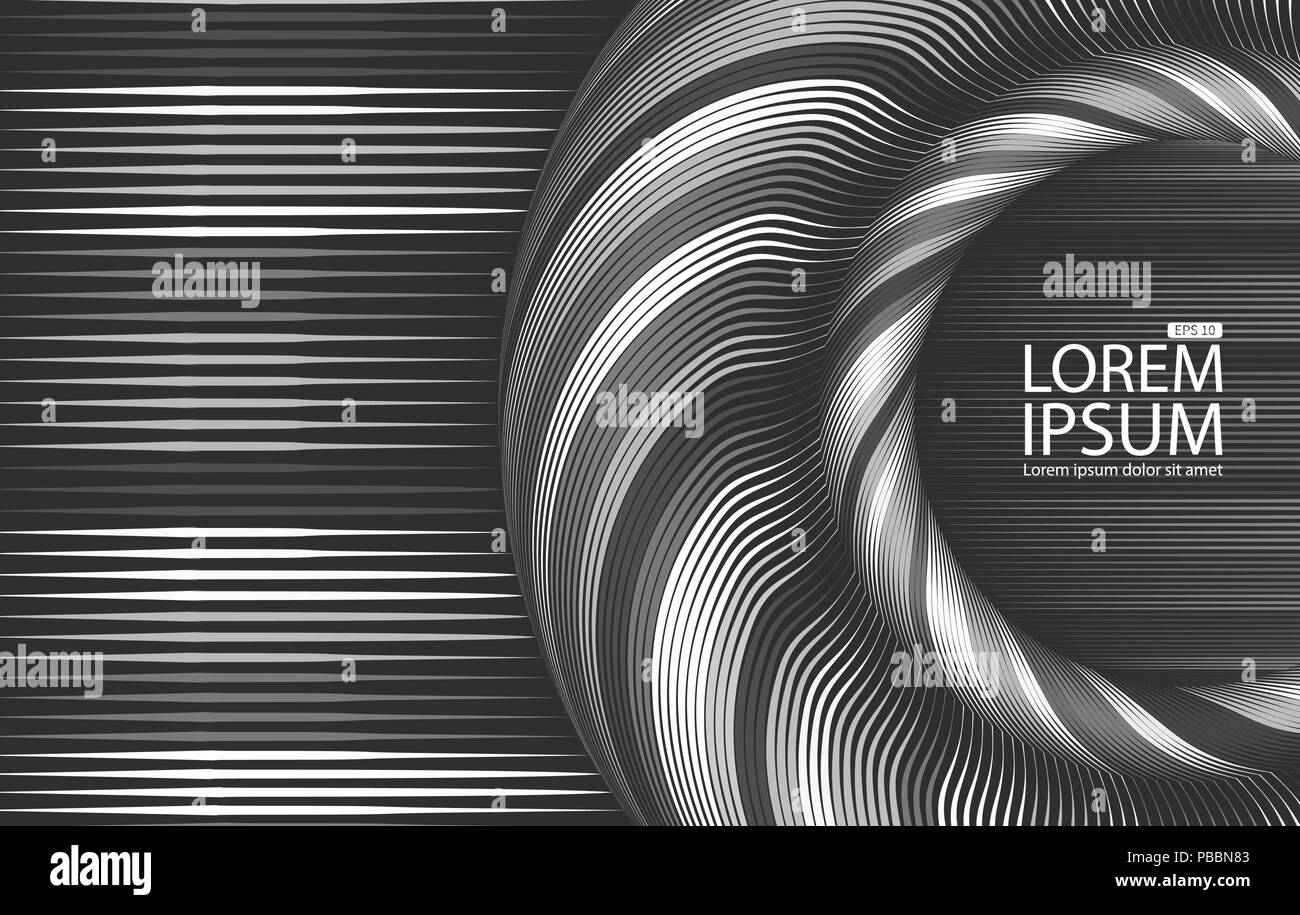 Abstract colorful string lines background . Vector Illustration Stock ...