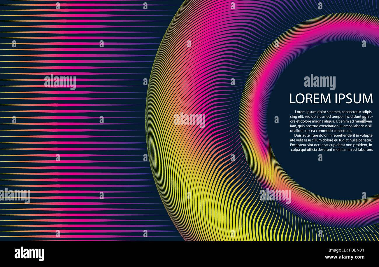 Abstract colorful string lines background . Vector Illustration Stock ...