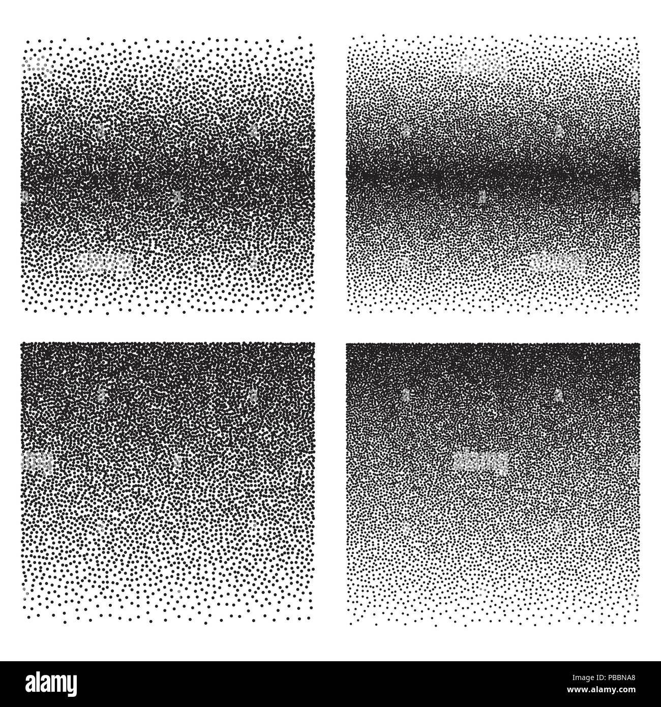 Vector retro style dotwork background. Abstract dotted stippling ...