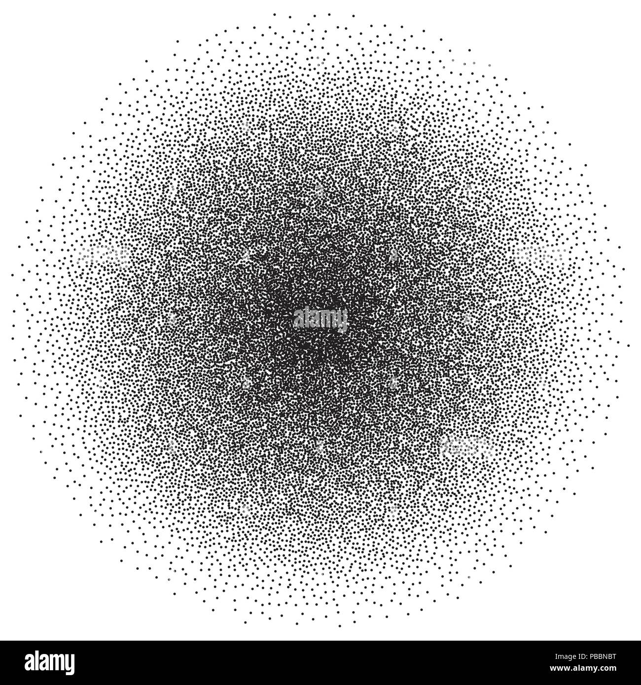 Vector retro style dotwork background. Abstract dotted stippling ...
