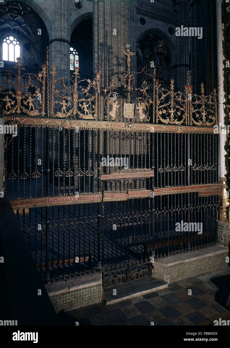 REJA DE LA CAPILLA DORADA. Location: CATEDRAL NUEVA, SALAMANCA, SPAIN ...