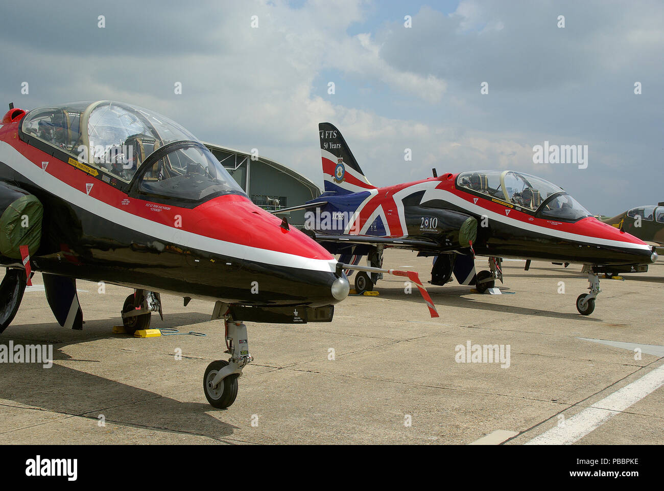 Royal Air Force RAF 2010 air display special scheme BAe Hawk T1. Solo ...